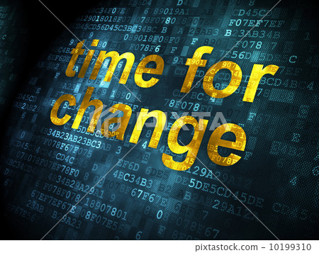 Timeline concept: Time for Change on digital... - Stock Illustration ...