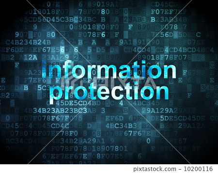Privacy concept: Information Protection on... - Stock Illustration ...