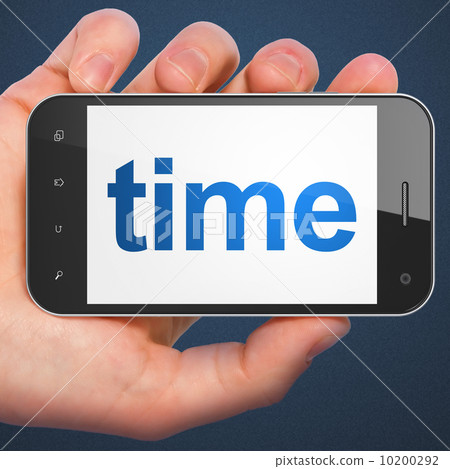Time concept: Time on smartphone - Stock Illustration [10200292] - PIXTA