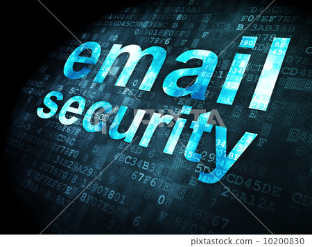 Security concept: Email Security on digital... - Stock Illustration ...