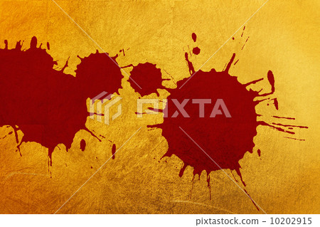 Gold screen and red ink pattern - Stock Illustration [10202915] - PIXTA