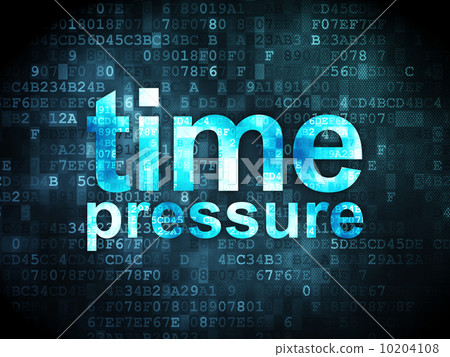 Timeline concept: Time Pressure on digital... - Stock Illustration ...