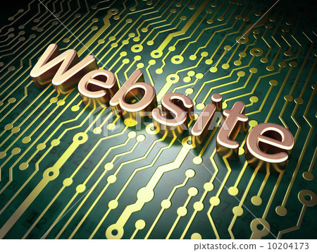 SEO web design concept: Website on circuit... - Stock Illustration ...