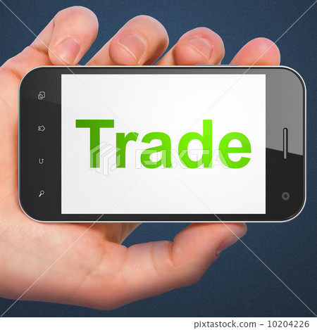 Finance concept: Trade on smartphone - Stock Illustration [10204226 ...
