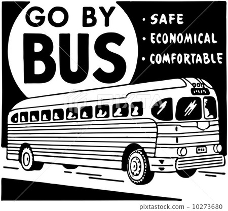Go By Bus - Stock Illustration [10273680] - PIXTA