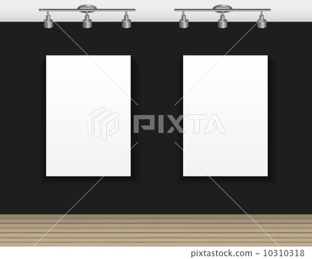 Frame on Wall for Your Text and Images, Vector... - Stock Illustration ...