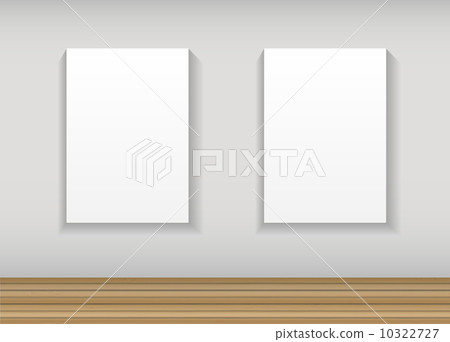 Frame on Wall for Your Text and Images, Vector... - Stock Illustration ...