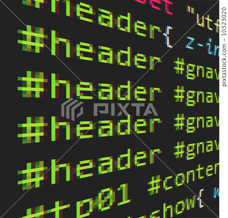 CSS and HTML code-插圖素材 [10323020] - PIXTA圖庫