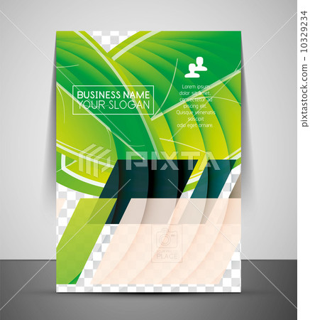 Green design business corporate print template - Stock Illustration ...
