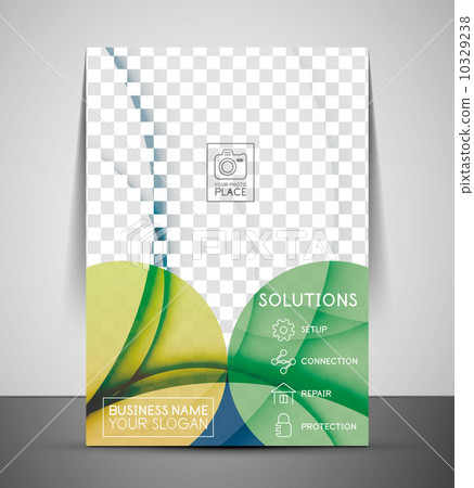 Green design business corporate print template - Stock Illustration ...