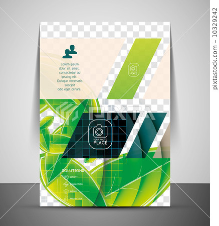 Green design business corporate print template-插圖素材 [10329242] - PIXTA圖庫