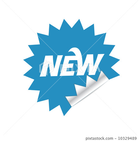 Blue sticker - Stock Illustration [10329489] - PIXTA
