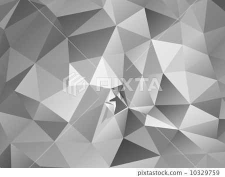 Triangle background. Gray polygons.-插圖素材 [10329759] - PIXTA圖庫