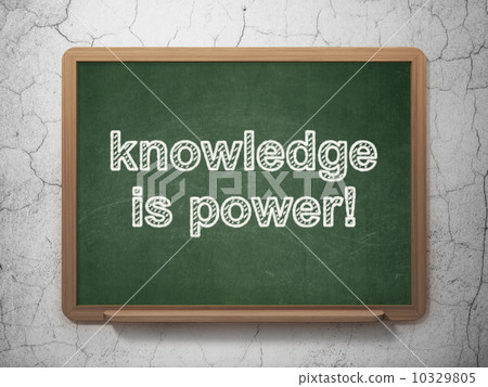 Education concept: Knowledge Is power! on... - Stock Illustration ...