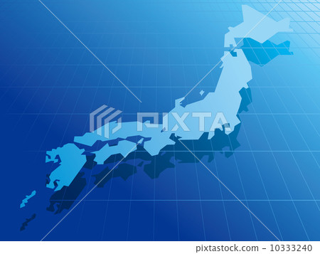the japanese islands, map of japan, vector - Stock Illustration ...