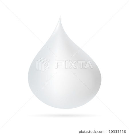 White Water Drop Vector Illustration - Stock Illustration [10335338 ...