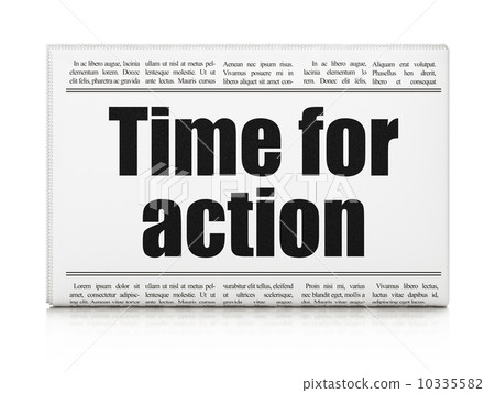 Timeline news concept: newspaper headline Time... - Stock Illustration ...