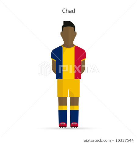 Chad football player. Soccer uniform. - Stock Illustration [10337544 ...