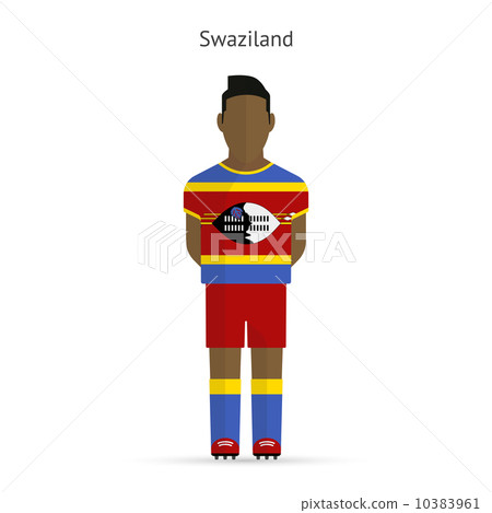 Swaziland football player. Soccer uniform. - Stock Illustration ...