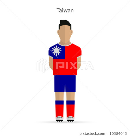 Taiwan football player. Soccer uniform. - Stock Illustration [10384043 ...