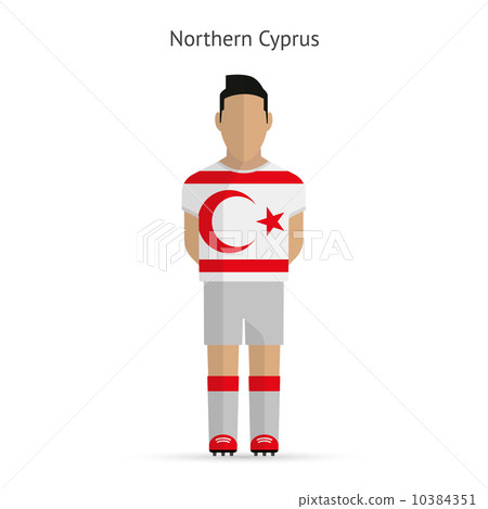 Northern Cyprus football player. Soccer uniform. - Stock Illustration ...