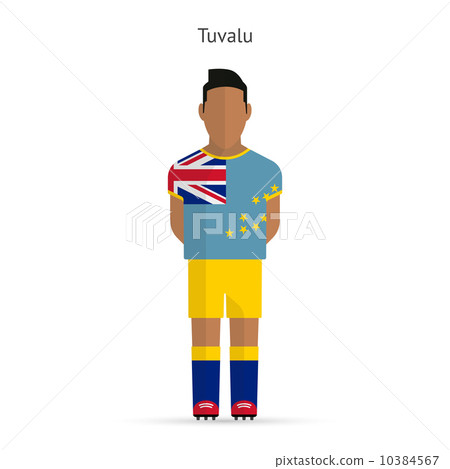Tuvalu football player. Soccer uniform. - Stock Illustration [10384567 ...