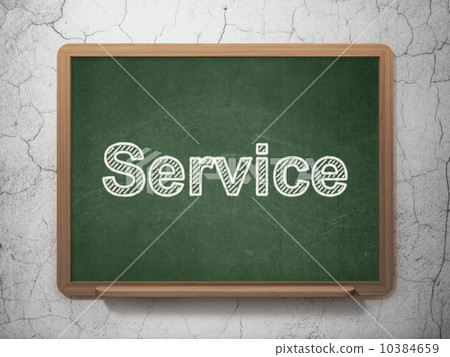Business concept: Service on chalkboard background - Stock Illustration ...