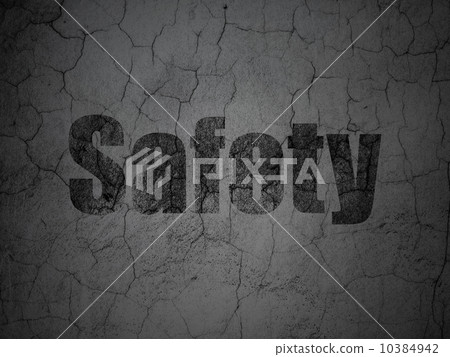 Safety concept: Safety on grunge wall background - Stock Illustration ...