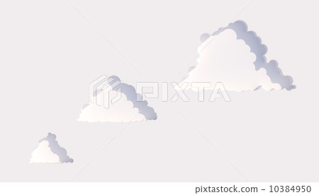 three empty cloud for website design-插圖素材 [10384950] - PIXTA圖庫