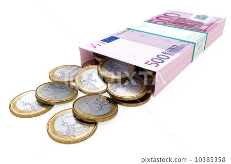 euro money box on white isolated background - Stock Illustration ...
