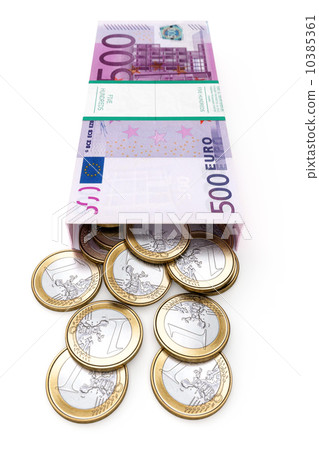euro money box on white isolated background... - Stock Illustration ...