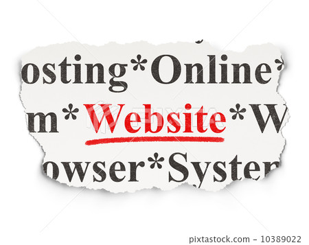 Web development concept: Website on Paper... - Stock Illustration ...
