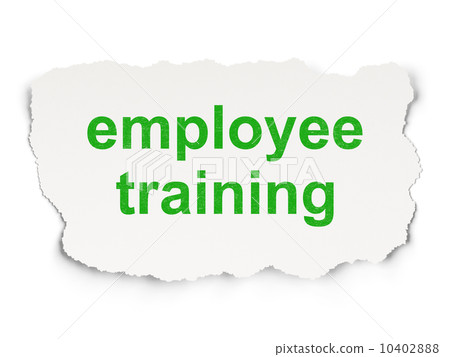 Education concept: Employee Training on Paper... - Stock Illustration ...
