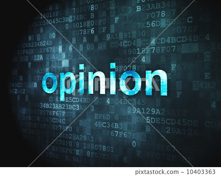 Marketing concept: Opinion on digital background - Stock Illustration ...