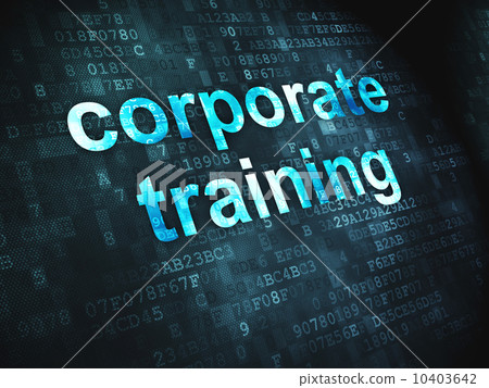 Education concept: Corporate Training on... - Stock Illustration ...