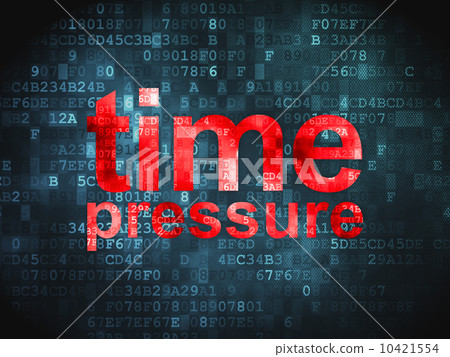 Timeline concept: Time Pressure on digital... - Stock Illustration ...