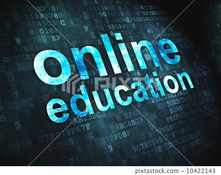 Education concept: Online Education on digital... - Stock Illustration ...
