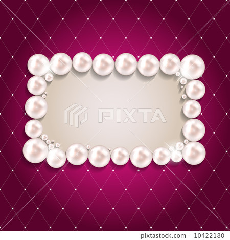 Beauty Pearl Frame Background Vector illustration - Stock Illustration ...