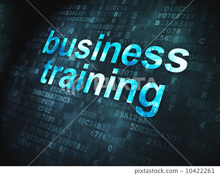 Education concept: Business Training on digital... - Stock Illustration ...