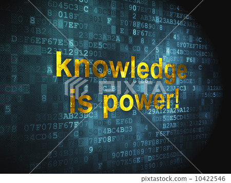 Education concept: Knowledge Is power! on... - Stock Illustration ...