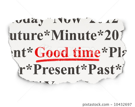 Time concept: Good Time on Paper background - Stock Illustration ...