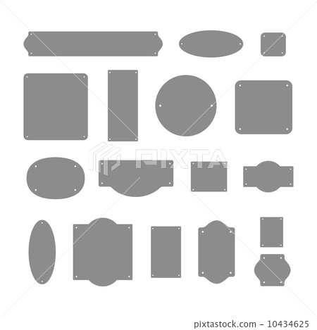 Different color bords isolated on white - Stock Illustration [10434625 ...