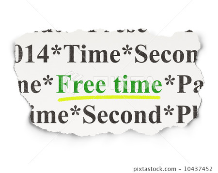 Time concept: Free Time on Paper background - Stock Illustration ...