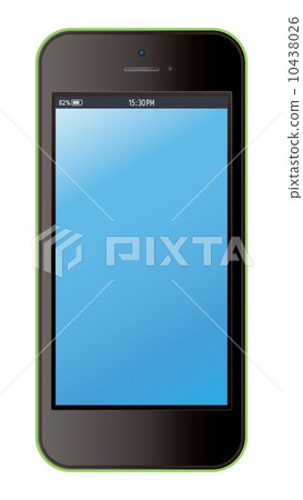 Smartphone liquid crystal panel front mobile phone - Stock Illustration ...