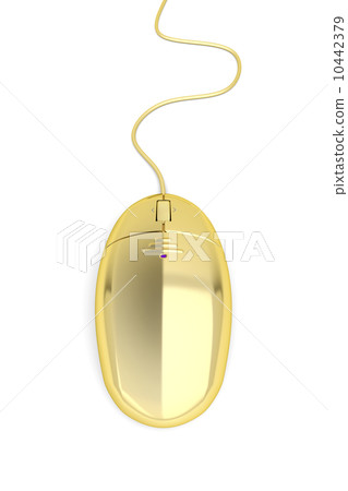Golden computer mouse - Stock Illustration [10442379] - PIXTA
