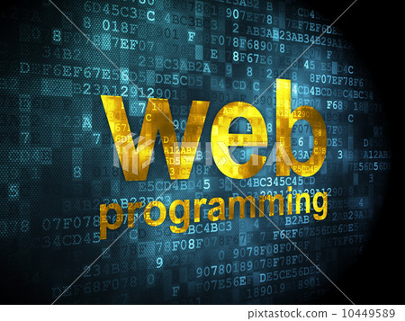 SEO web development concept: Web Programming on... - Stock Illustration ...