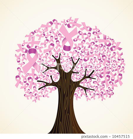 Breast cancer ribbon tree - Stock Illustration [10457515] - PIXTA