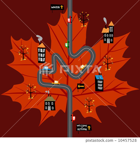 Way to fall - Stock Illustration [10457528] - PIXTA