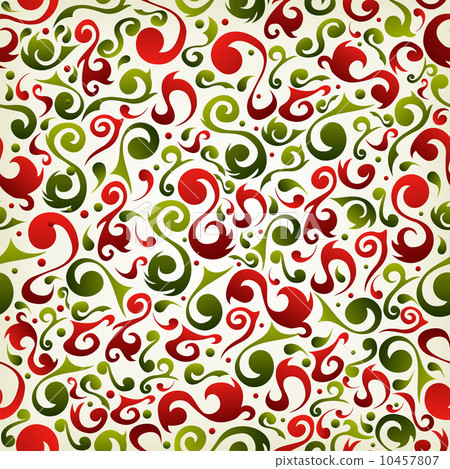 Bulgari floral pattern background-插圖素材 [10457807] - PIXTA圖庫