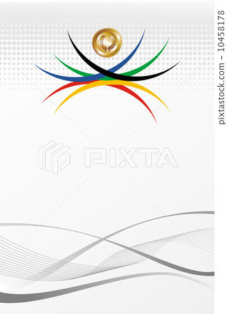Olympic games gold medal abstract background - Stock Illustration ...